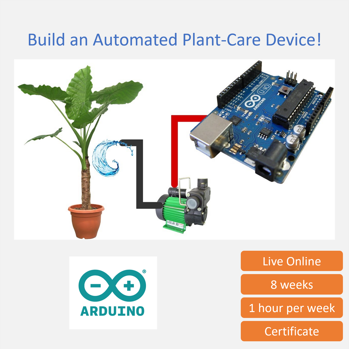Automated Plant-Care (Arduino) – Live Kaizen Coding and Robotics